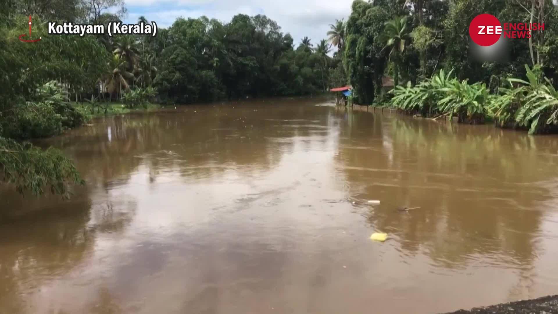 Kerala Incessant Rain Causes Waterlogging In Several Parts Of Kottayam