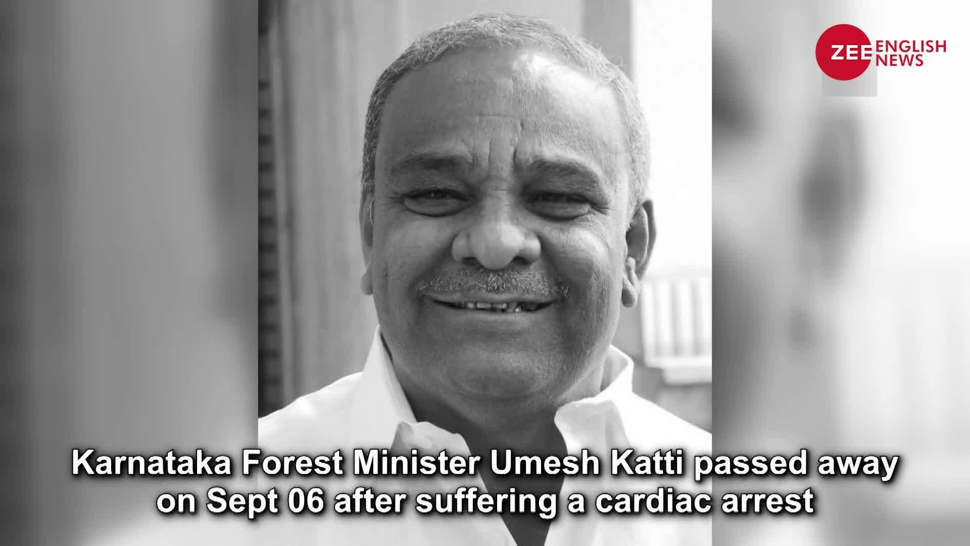 Karnataka CM condoles demise of Minister Umesh Katti, calls it huge ...