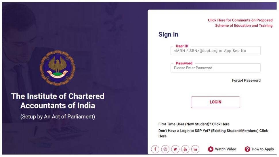 ICAI CA Foundation 2022 Applications Forms Open TODAY For December Exam 