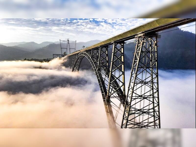 Engineer's Day 2022: Stunning images of World's highest Railway Bridge ...