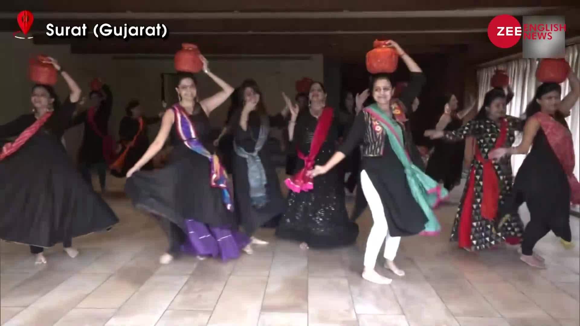 Gujarat: People practice ‘Garba’ in Surat ahead of ‘Navaratri ...