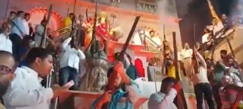 Firing on the occasion of Navratri in Udaipur, Rajasthan | Zee News