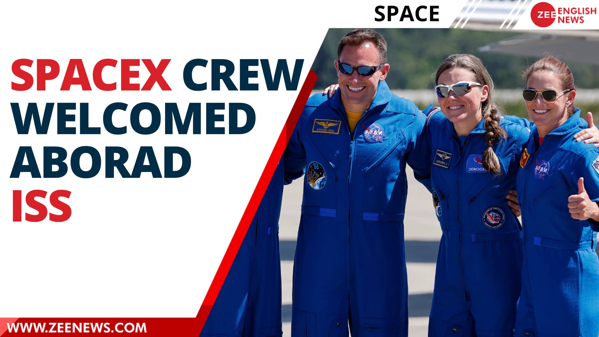 Four-member SpaceX crew, including cosmonaut, safely docks with space ...