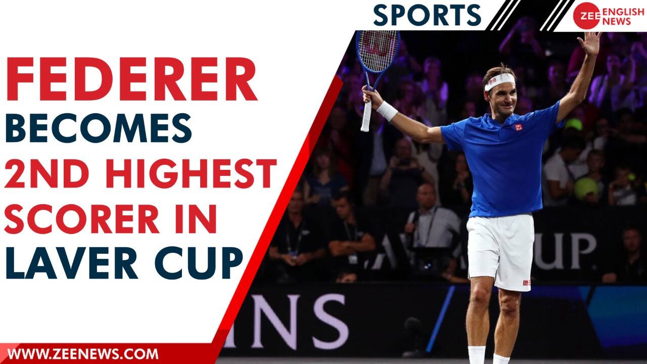 Roger Federer becomes the 2nd highest scoring player in Laver Cup | Zee ...