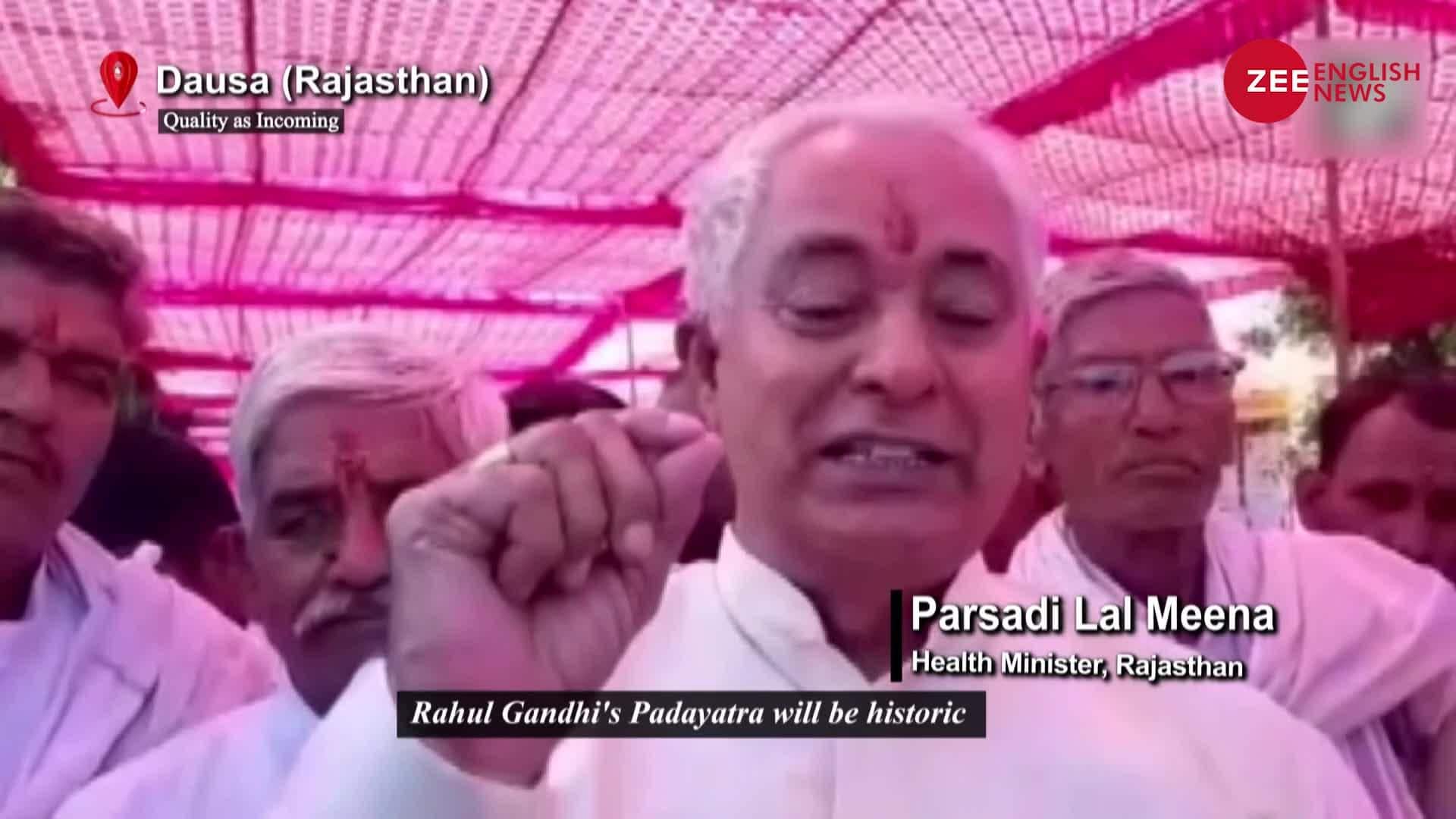 Rajasthan’s Health Minister Parsadi Lal Meena compares Rahul Gandhi’s ...