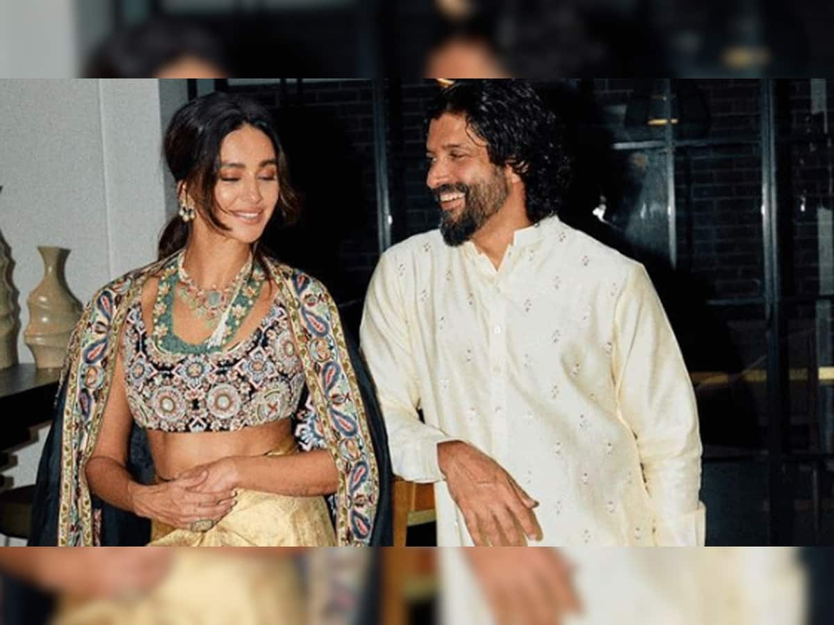 Diwali 2022: Farhan Akhtar drops adorable pictures with wife Shibani ...