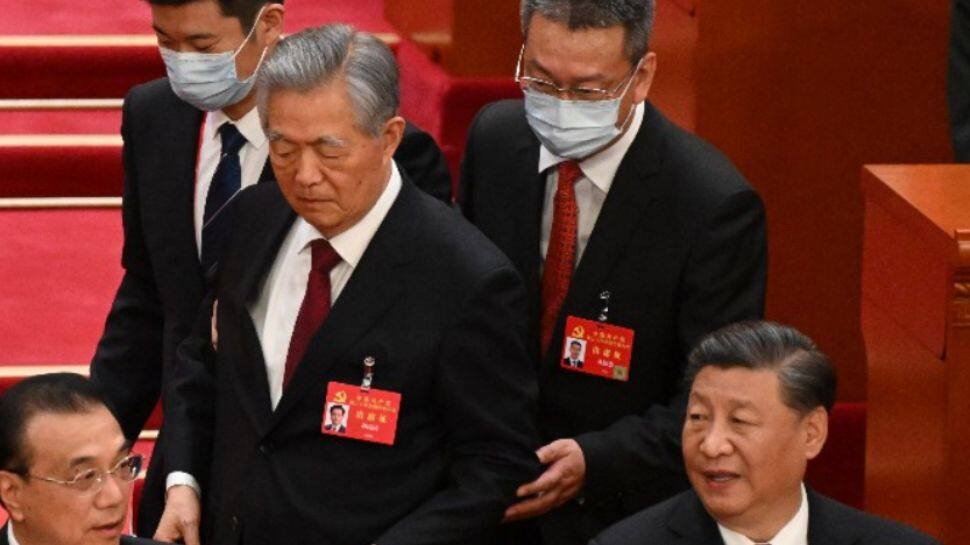 Watch: Ex-Chinese President Hu Jintao 'forced' out of Congress hall; Xi ...