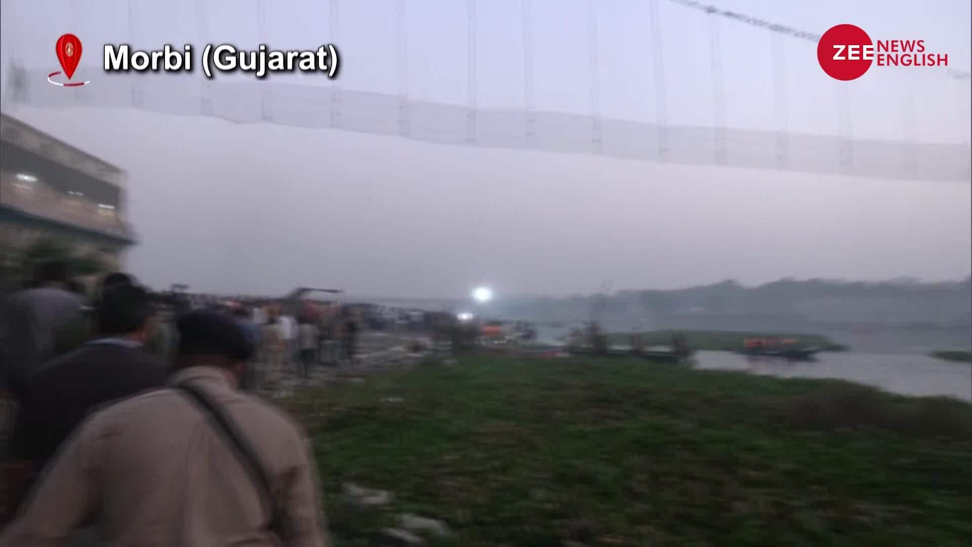 Morbi bridge collapse: Death toll rises to 132, rescue operation underway | Zee News