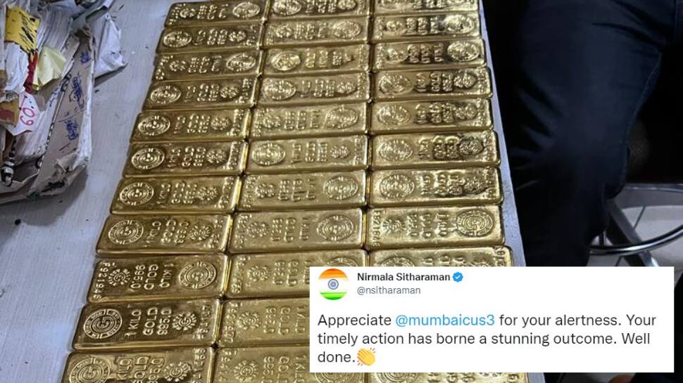 61 Kg Gold Price Rs 32 Crore Seized At Mumbai Airport Largest Catch In