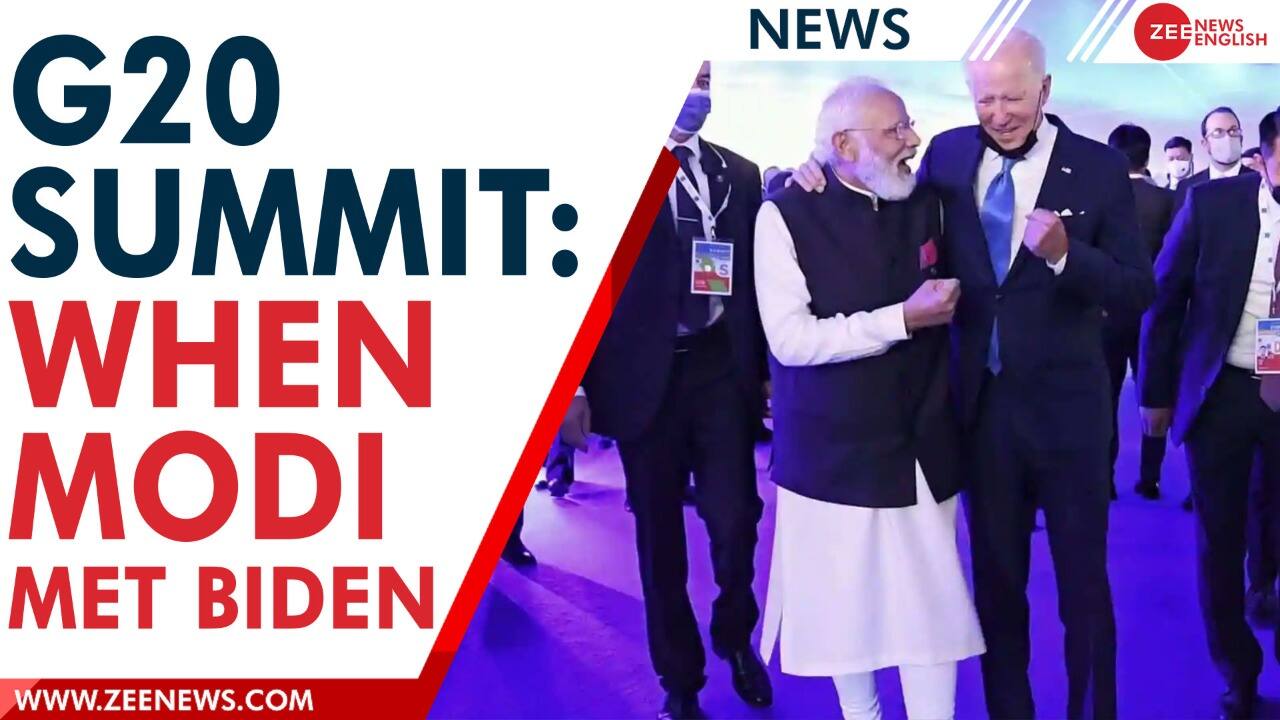 PM Modi In G20 Summit: PM Modi met Biden in Bali | Zee News