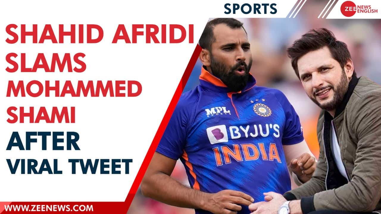 Watch: Shahid Afridi slams Mohammed Shami after ‘Karma’ Tweet goes viral | Zee News