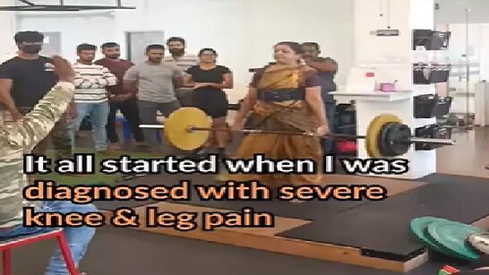 Viral Video: 56-year-old woman works out at gym in 'SAREE', netizens ...