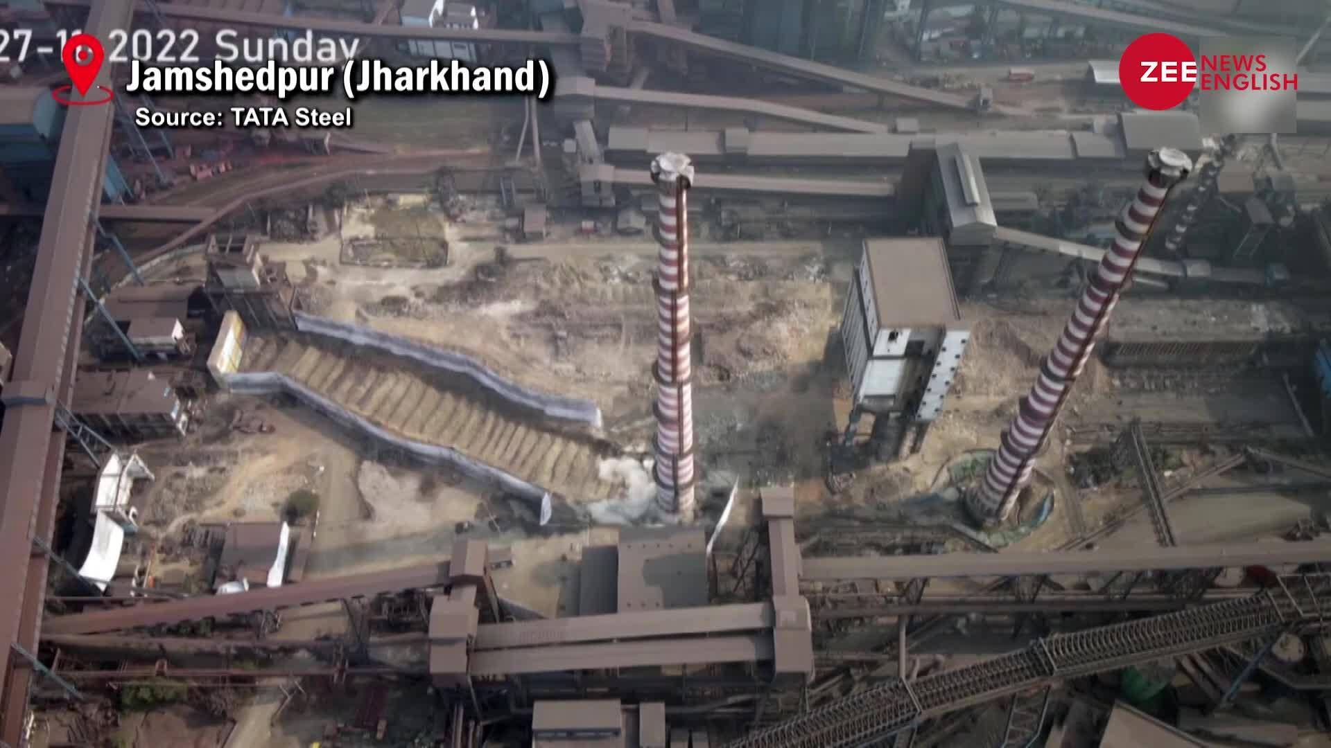 Jharkhand: Tata Steel's 27-year-old chimney of Jamshedpur plant ...
