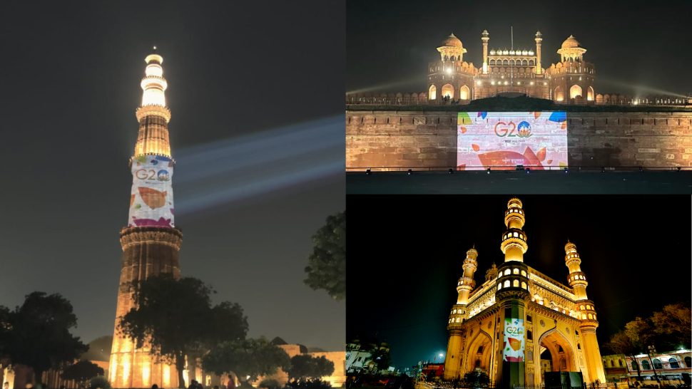 100 monuments illuminated with G20 logo as India assumes presidency ...