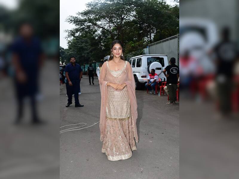 Shehnaaz Gill slays in rose gold skirt suit as she promotes her song ...