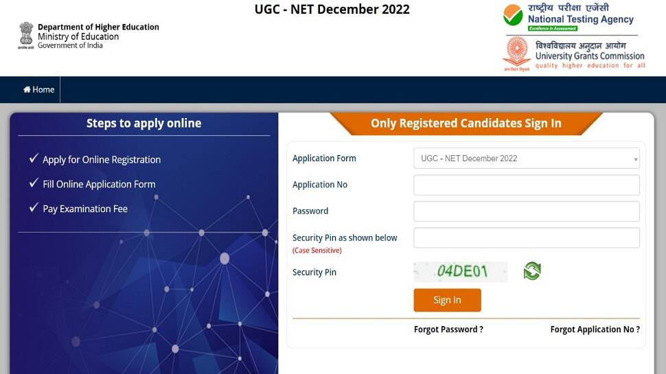 UGC NET December 2022 registration process underway at ugcnet.nta.nic ...