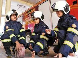 Rigorous training of the country's first women firefighters started ...