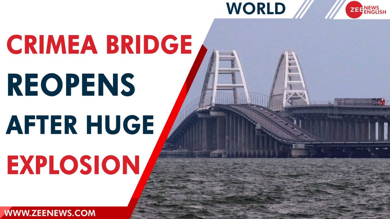 Crimea bridge attack 2022: Russia repairs part of the damaged bridge in ...