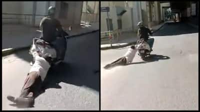 Shocking! 71-year-old man dragged behind scooter in Bengaluru- WATCH ...