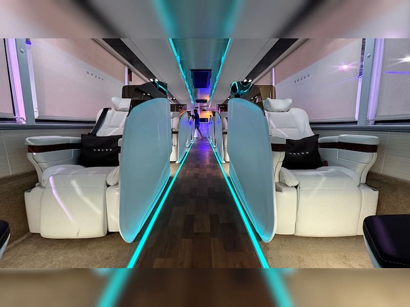Volvo 9600 bus for India gets private jet-like luxury cabin, has ...