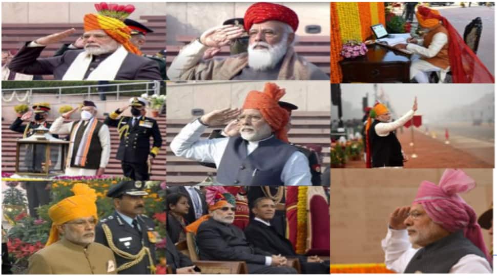 From 2015 to 2023: PM Modi's Style Statement in 9-Turbans on Republic ...