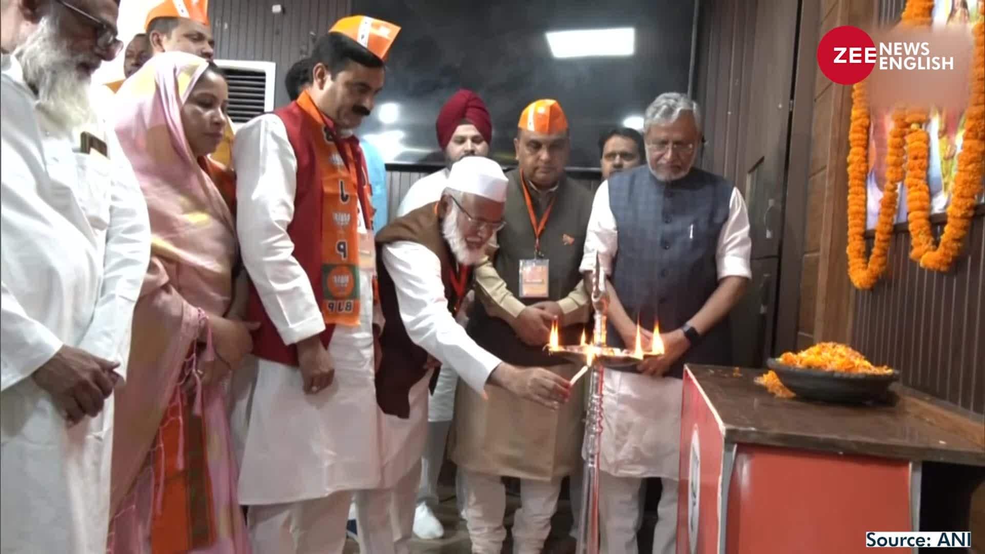 Sushil Kumar Modi attends BJP Bihar Minorities Committee meeting in ...