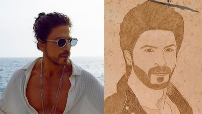 Pakistani Sand artists Draw Stunning Portrait Of Shah Rukh Khan At ...