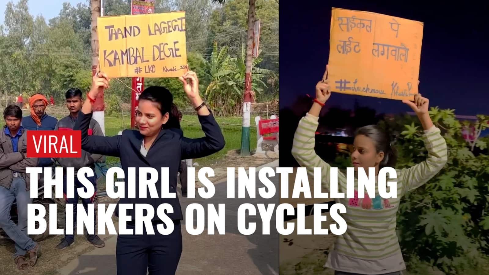 Khushi Pandey, 23-year-old Social Worker Installed 1500 Cycle Lights ...