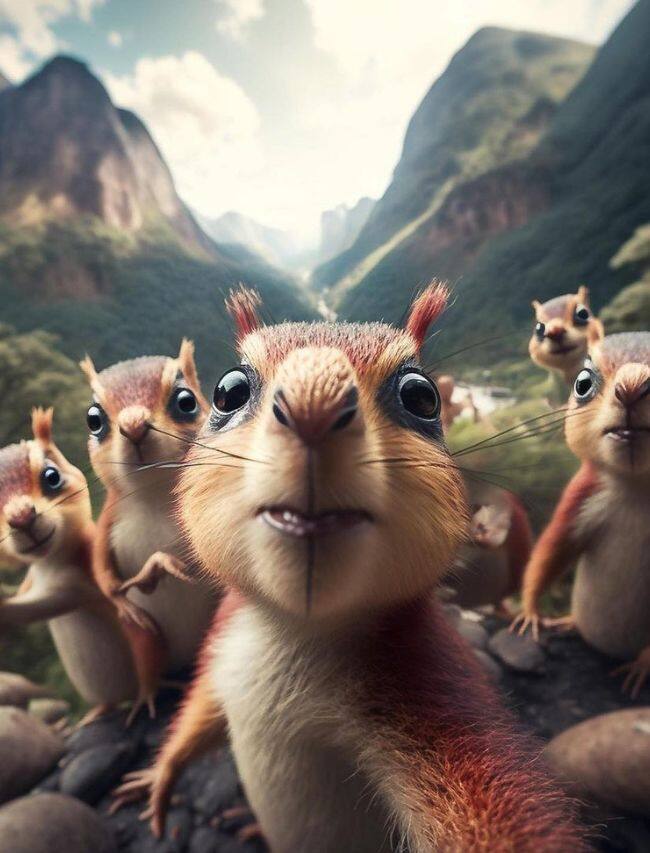 AI-Generated Animal Selfies Amuse Netizens