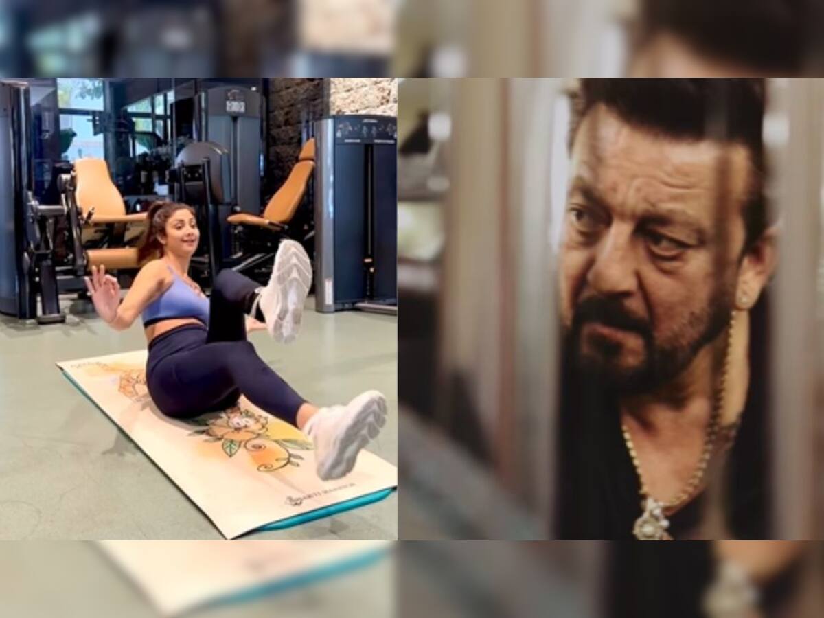 Shilpa Shetty, Sanjay Dutt Drive Away Monday Blues With Their Workout Videos- Watch | People ...