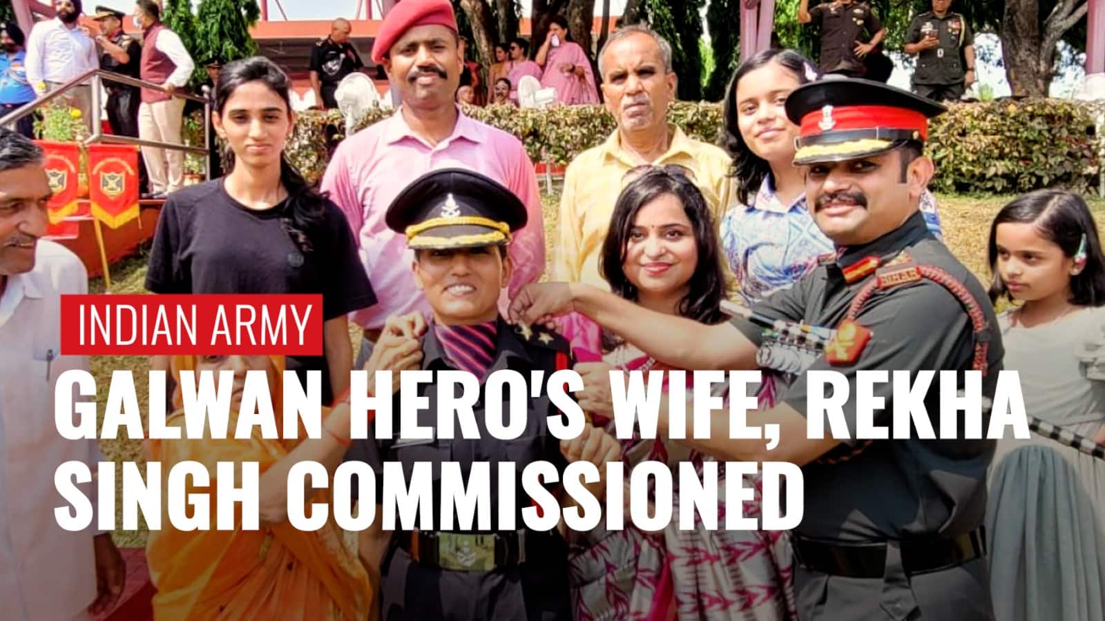 Galwan hero's wife, Rekha Singh is commissioned into Army | Zee News