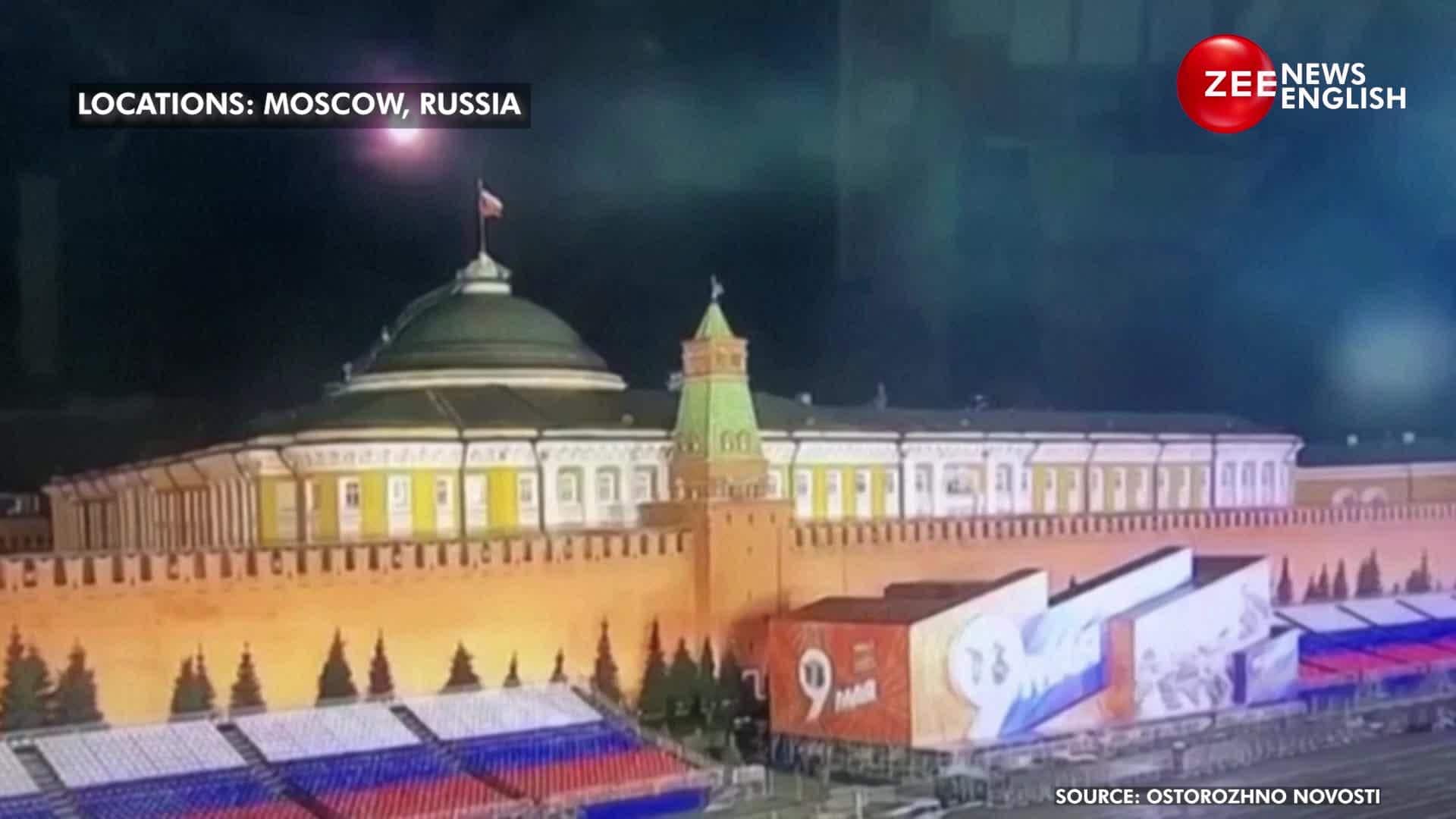 MOMENT: Explosion seen over Kremlin palace in alleged Ukraine drone ...