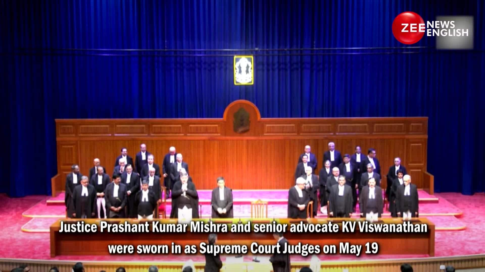 Justice Prashant Kumar Mishra, senior advocate KV Viswanathan sworn in ... Justice Prashant Kumar Mishra, senior advocate KV Viswanathan sworn in ...