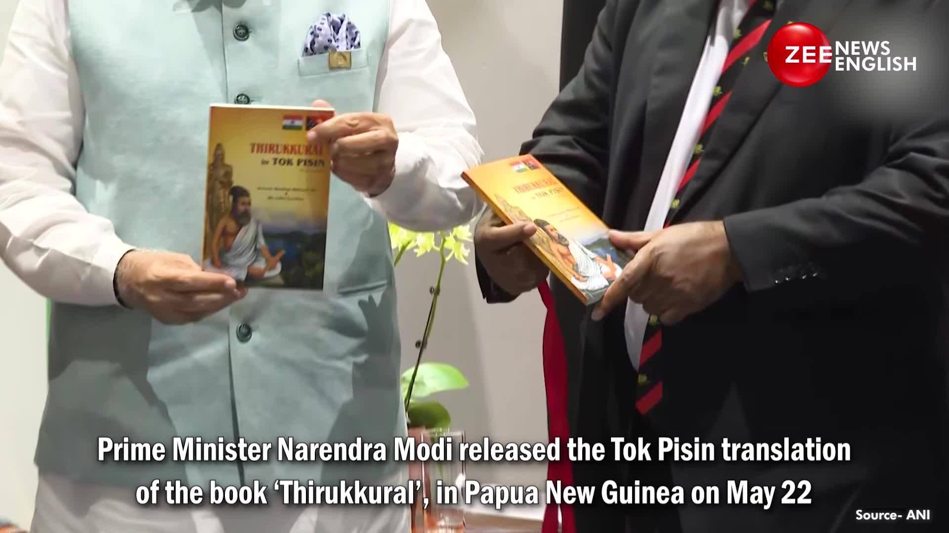 PM Modi Launches Tok Pisin Translation Of Book 'Thirukkural' In Papua ...