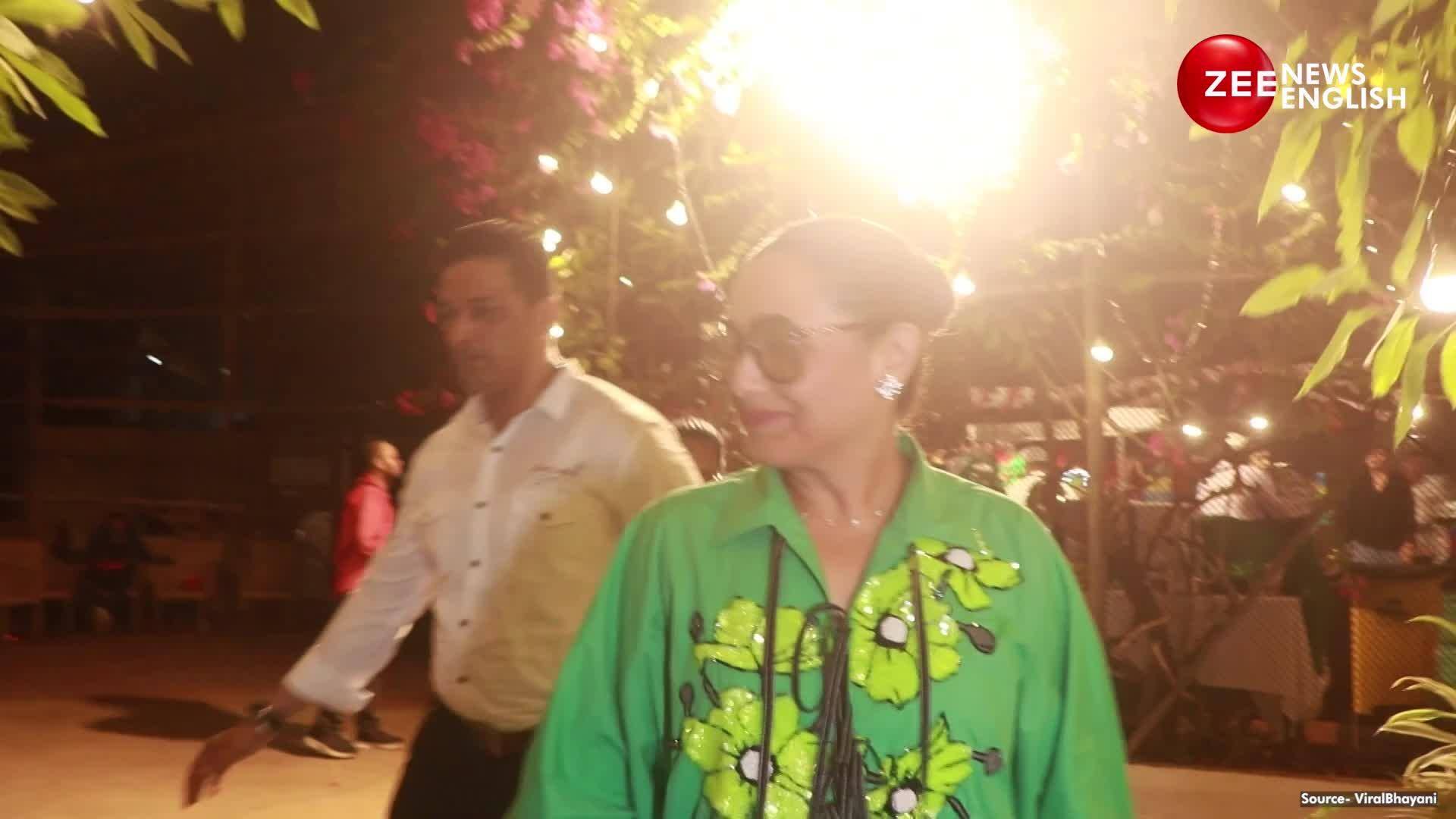 Rani Mukherjee stuns paps in her funky outfit in Mumbai | Zee News