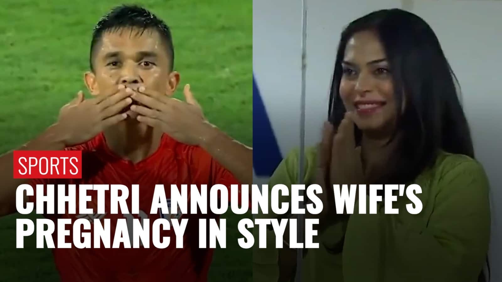 Sunil Chhetri Announced His Wife's Pregnancy In Style After Scoring Winning Goal At ...