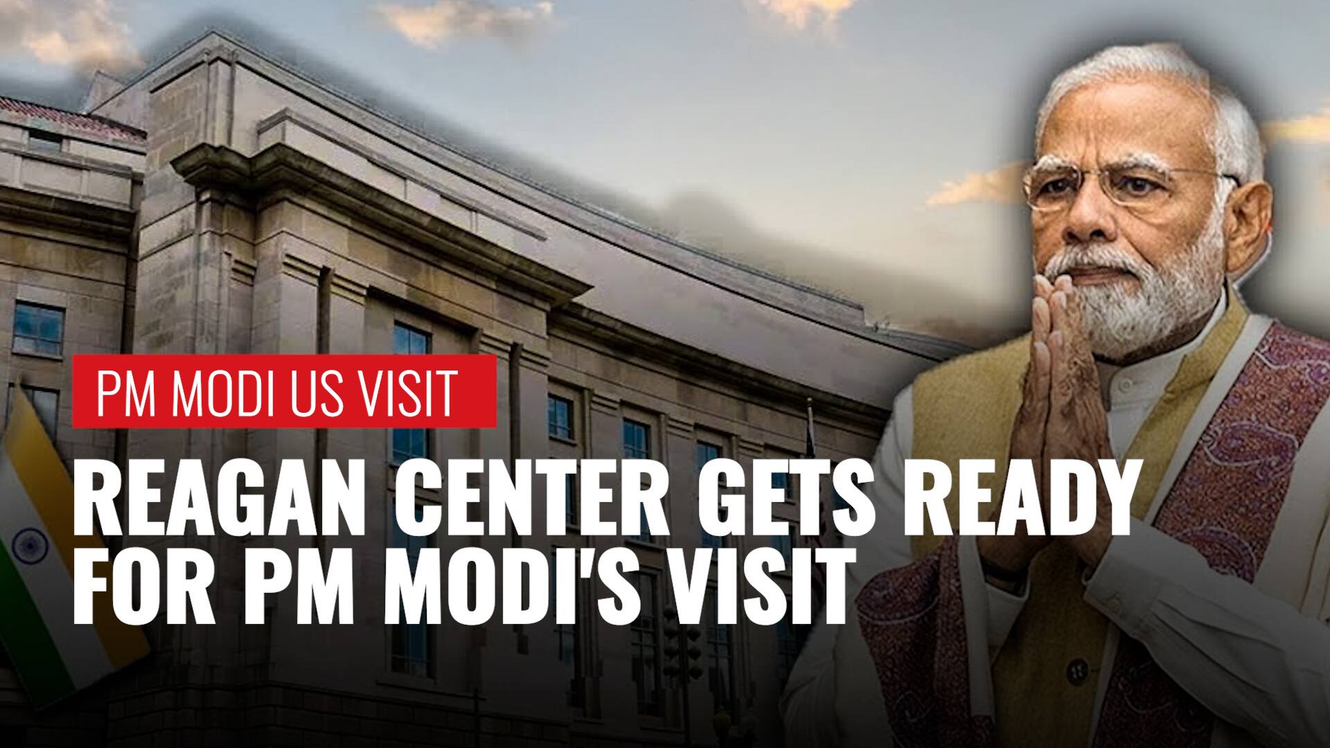 PM Modi’s US Visit: First look of Reagan Center getting readied for PM ...