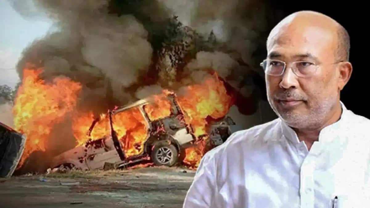 CM Biren Singh makes stern warning over Manipur Violence | Zee News