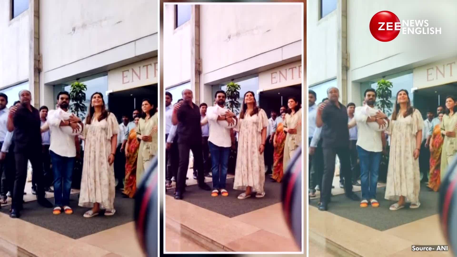 Ram Charan, Upasana make their first public appearance after becoming ...