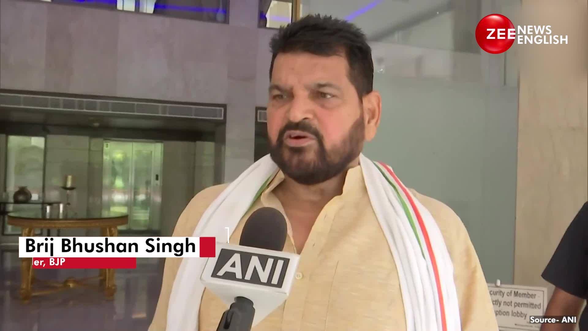 Brij Bhushan Singh reacts on protesting Wrestler's statement | Zee News