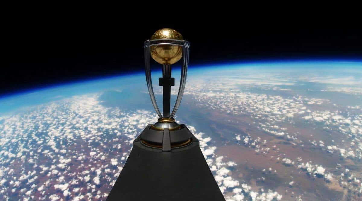 World Cup Trophy launched in a unique way in space | Zee News