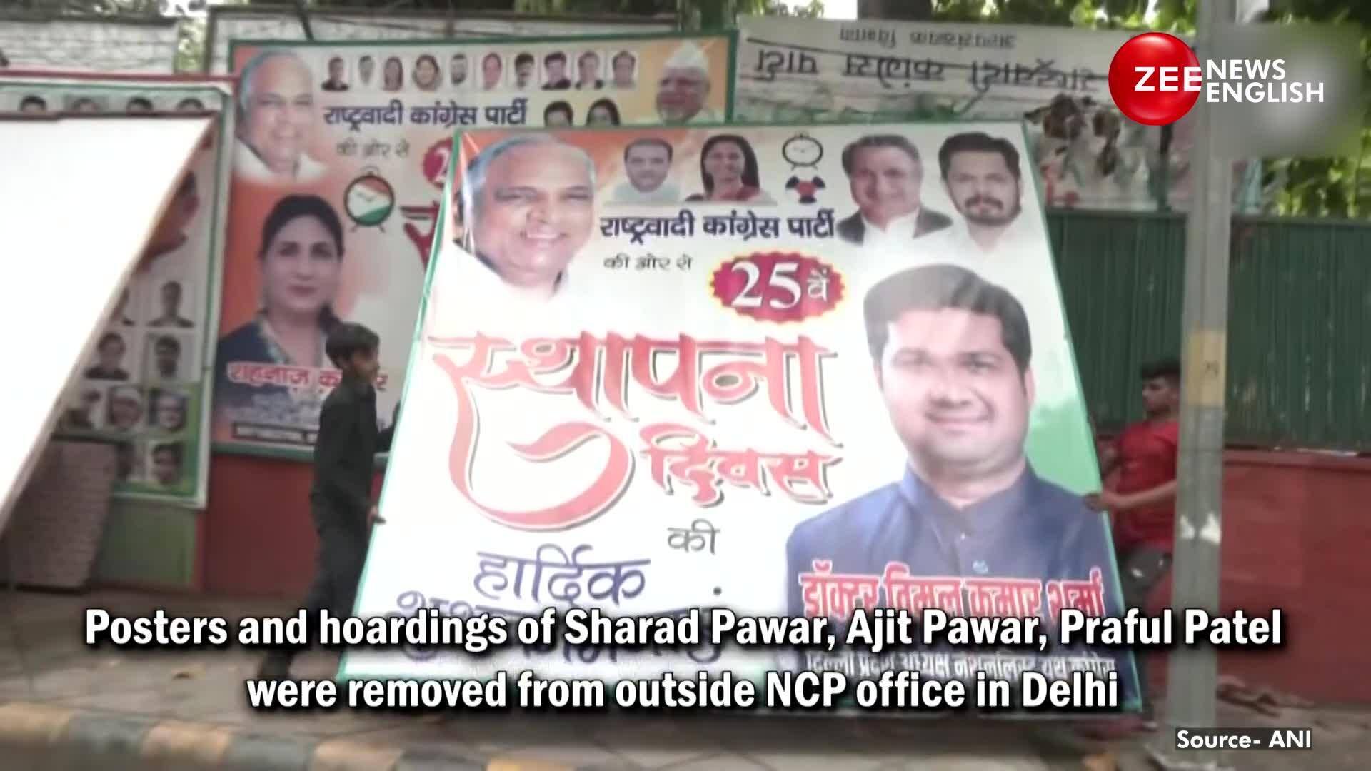Controversial ‘Gaddaar’ poster spotted outside NCP office in Delhi ...