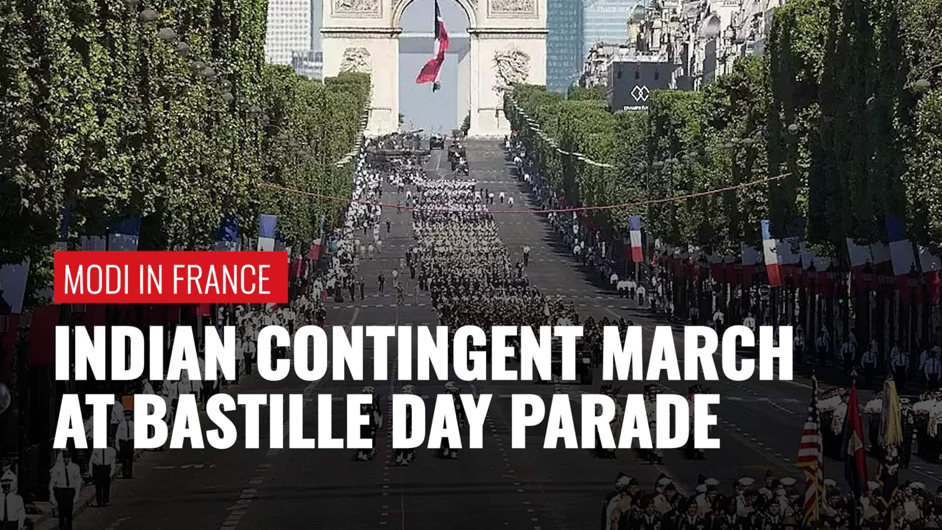 Indian Contingent Marches In Heart Of Paris At Bastille Day Parade