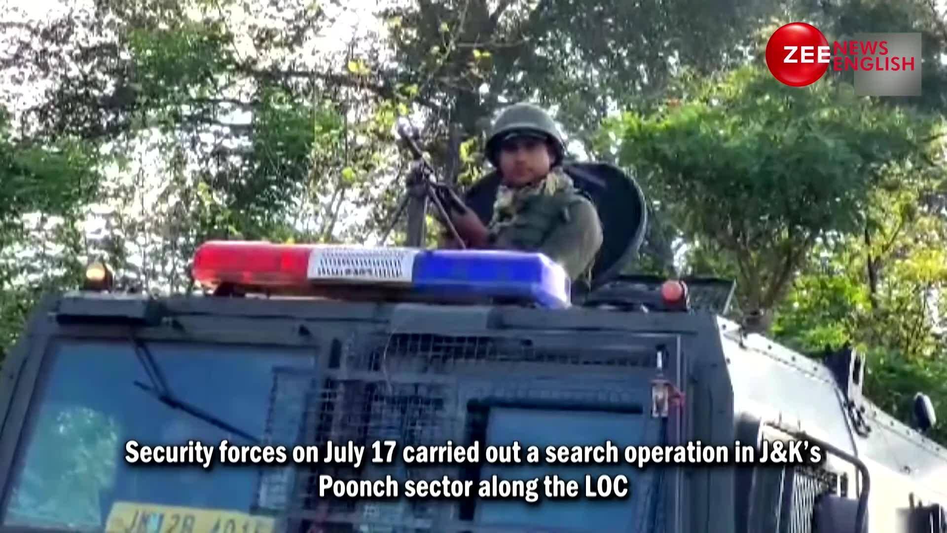 The Indian Army And J&K Police Conduct Search Operation In the Poonch Area Along The LOC | Zee News