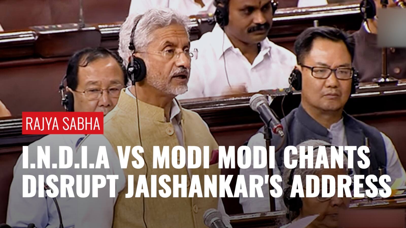 Watch: Massive Outroar in Rajya Sabha "I.N.D.I.A." vs "Modi Modi ...