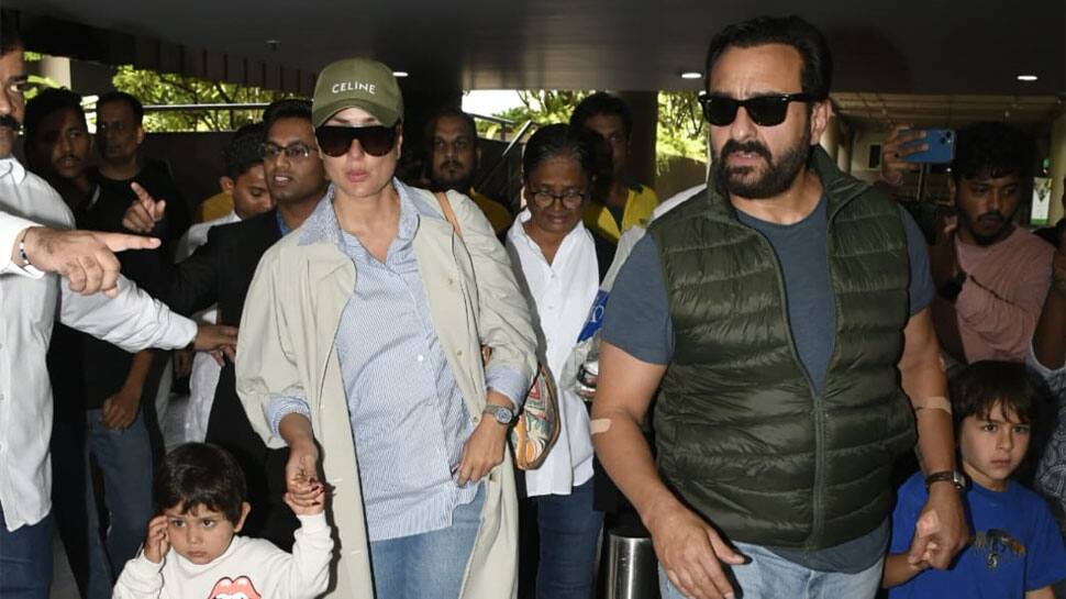 Kareena Kapoor, Saif Ali Khan Return From Europe Vacation, Actress Makes Stylish Entry At ...