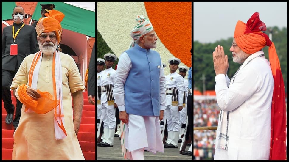 In Pics: Decoding PM Narendra Modi's Independence Day Turbans, Attires ...