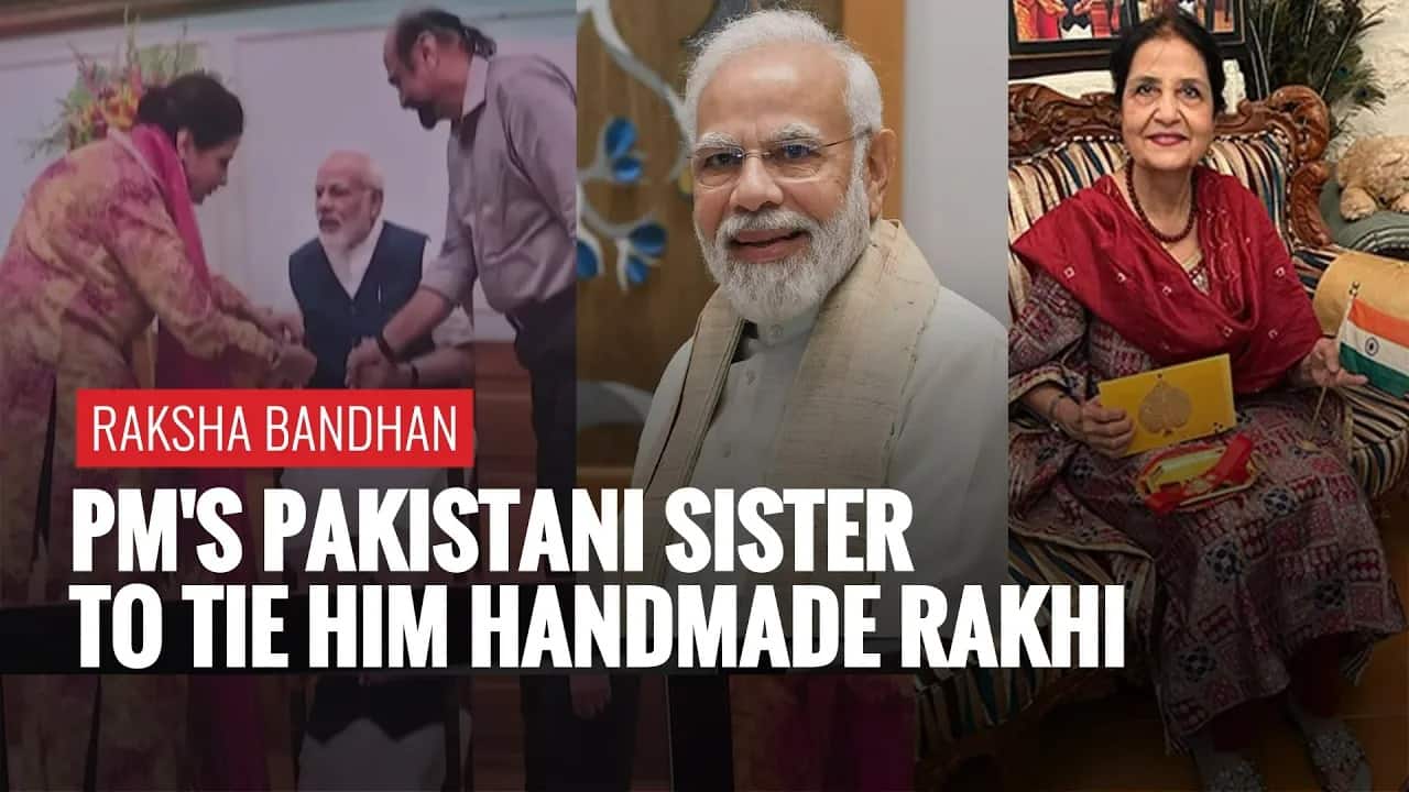 PM Modi’s Rakhi Sister Qamar Mohsin Shaikh Makes ‘Rakhi’ For Him ...