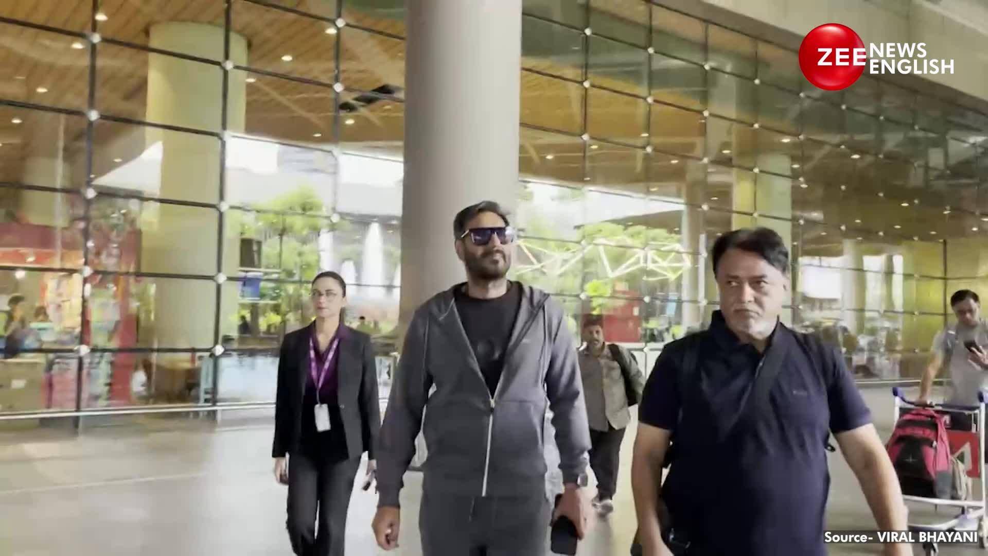Handsome Hunk Ajay Devgn Snapped At Mumbai Airport | Zee News