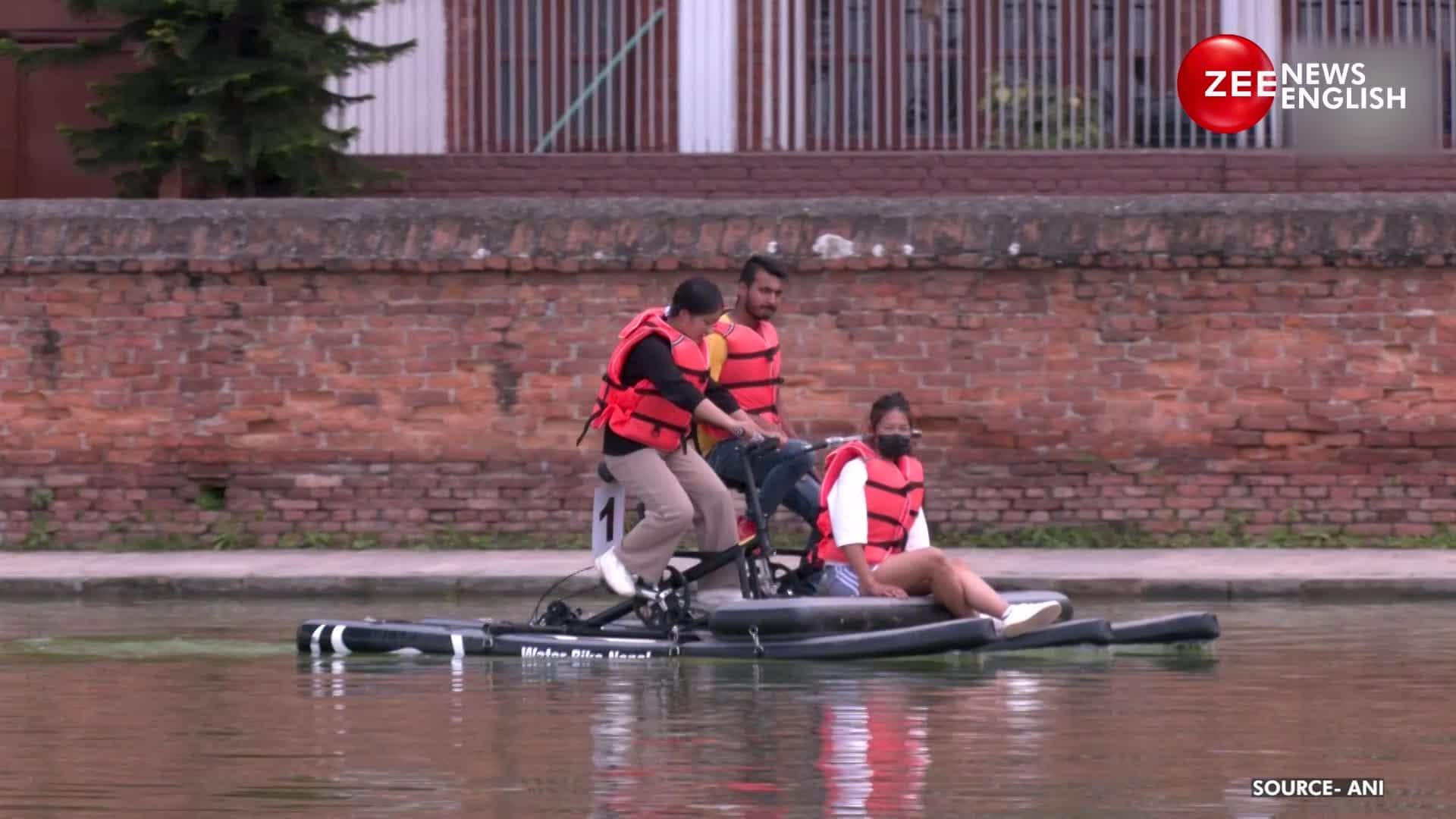 Nepal: ‘Water bike’ attracts tourists in ancient city of Bhaktapur ...